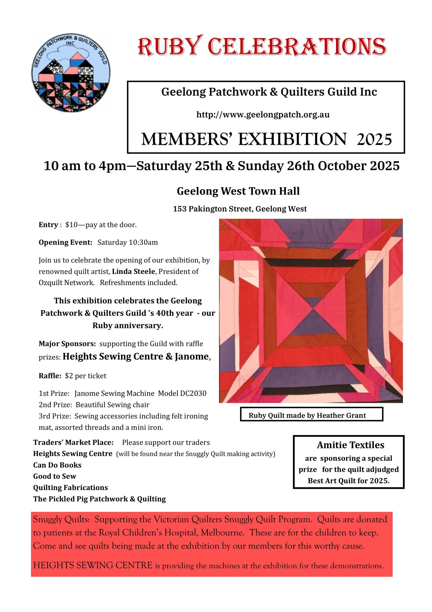 Exhibition 2025 - Geelong Patchwork And Quilters Guild Inc